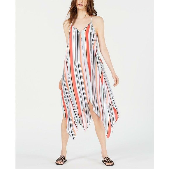Bar III | Dresses | Bar Iii Women Sleeveless Striped Vneck Handkerchief ...